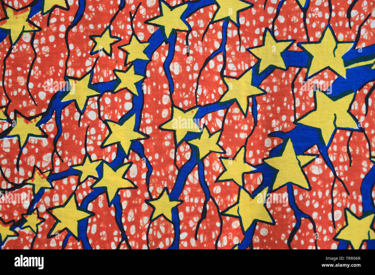 Wax. Tissus africain. Lomé. Togo. Afrique de l'Ouest Stock Photo - Alamy