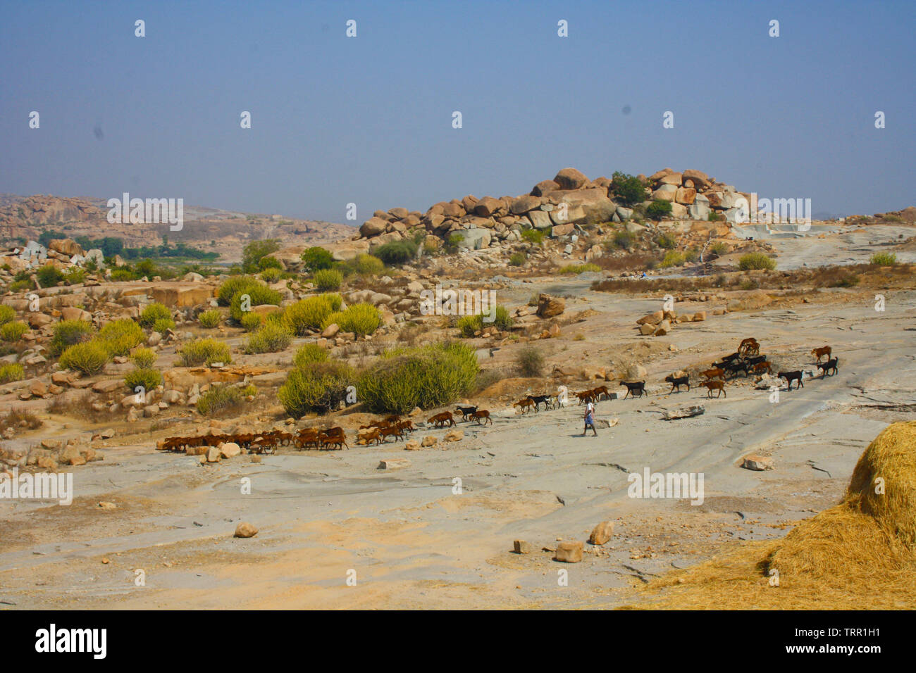 Breathtaking natural landscape of Hampi, Karnataka, India Stock Photo ...