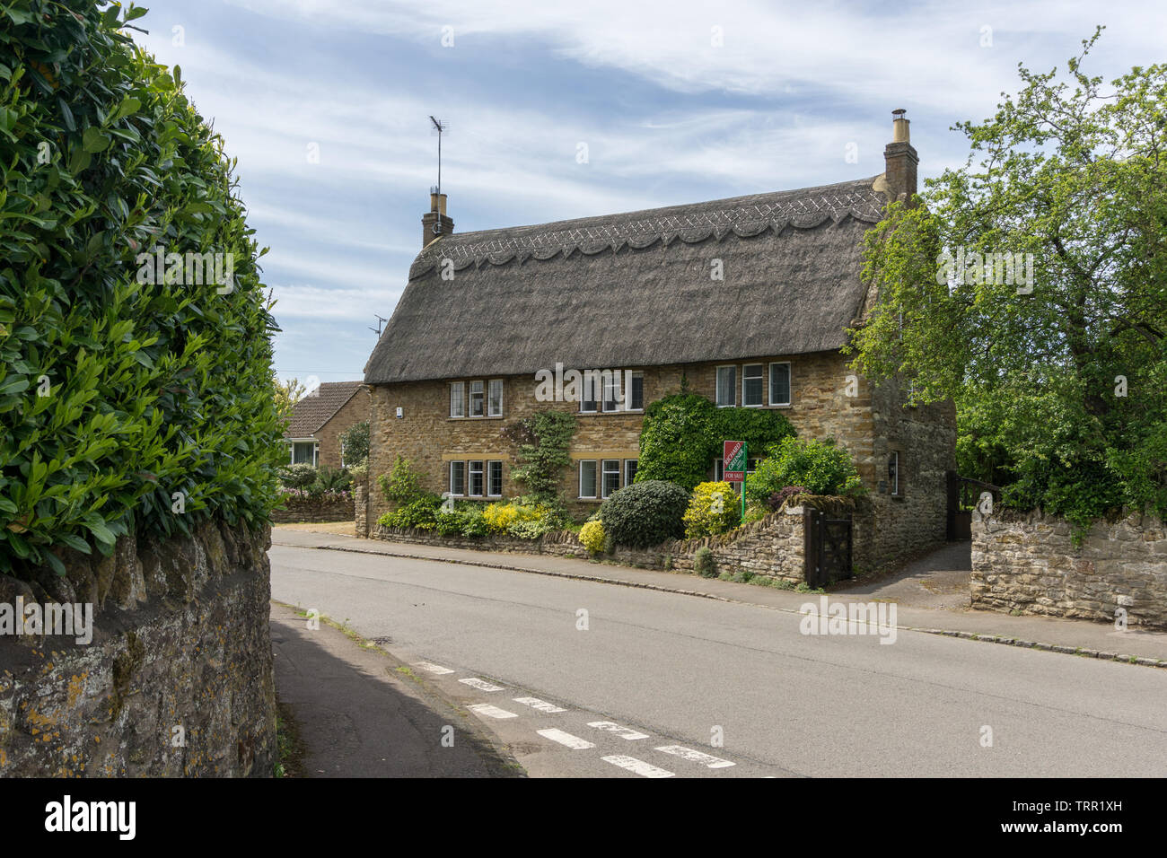 Stone built, thatched period property in the village of Milton Malsor ...