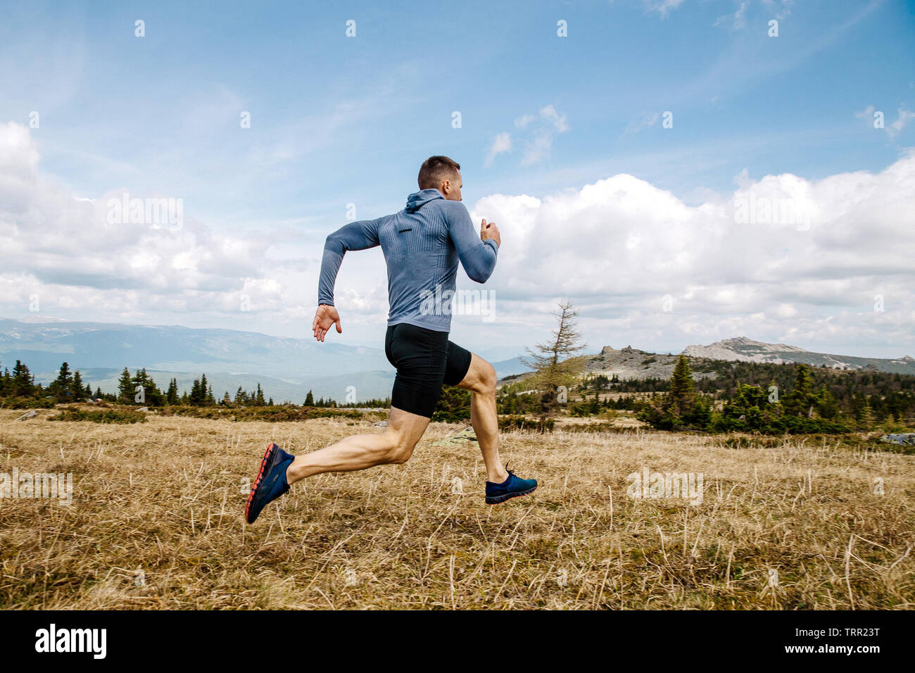 Black male runner long sleeve hi-res stock photography and images - Alamy