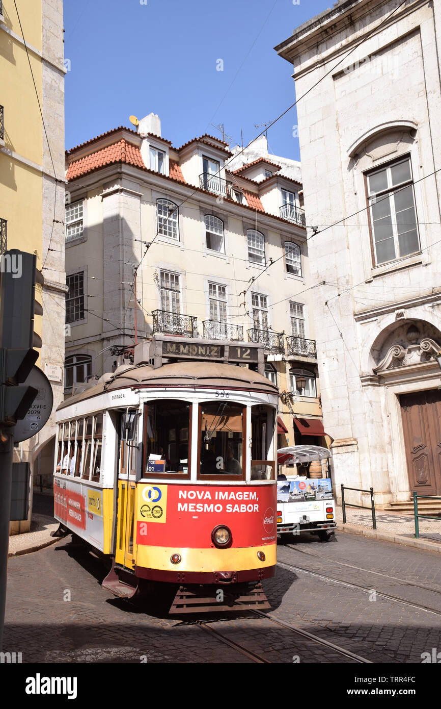 Tram 12 lisbon hi-res stock photography and images - Alamy