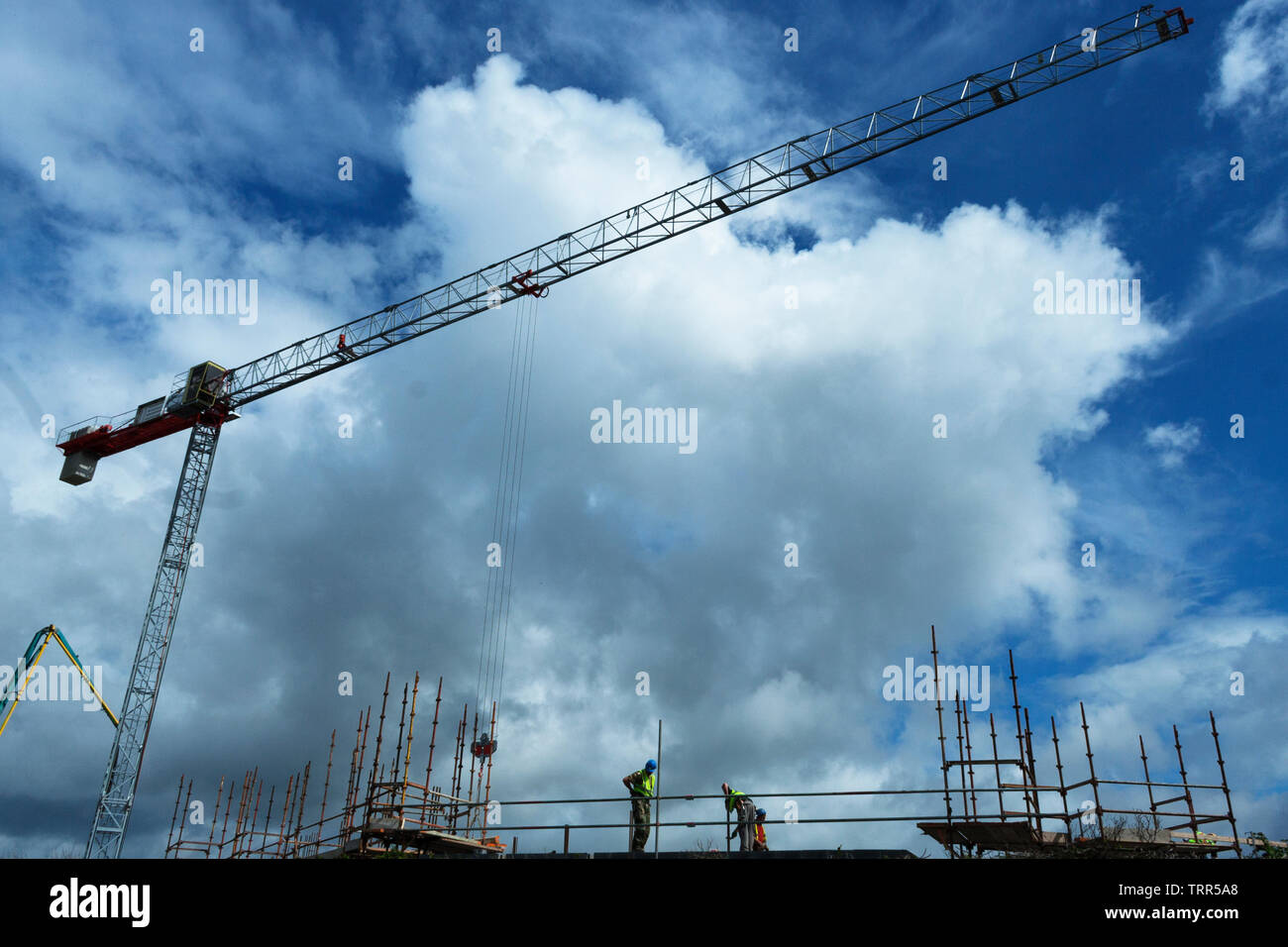 Towering crane stands hi-res stock photography and images - Alamy