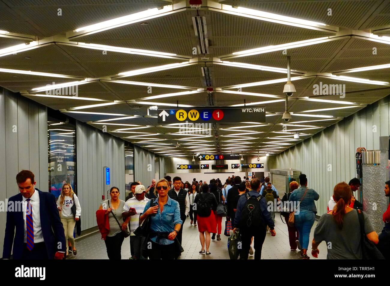 Fulton Center Subway Station In Stock Photos & Fulton Center Subway ...