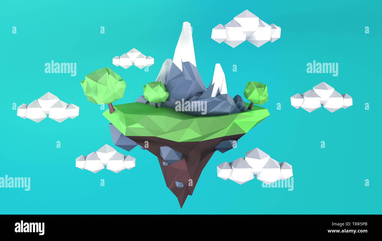 Low poly sky hi-res stock photography and images - Alamy