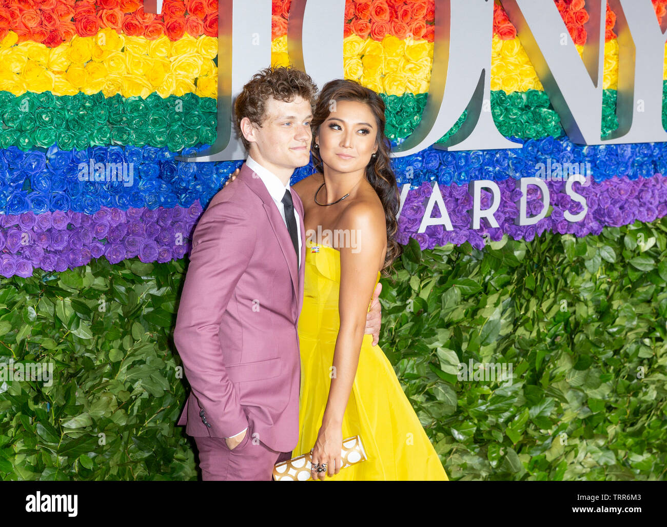 New York, NY - June 9, 2019: Benjamin Tyler Cook and Ashley Park attend ...