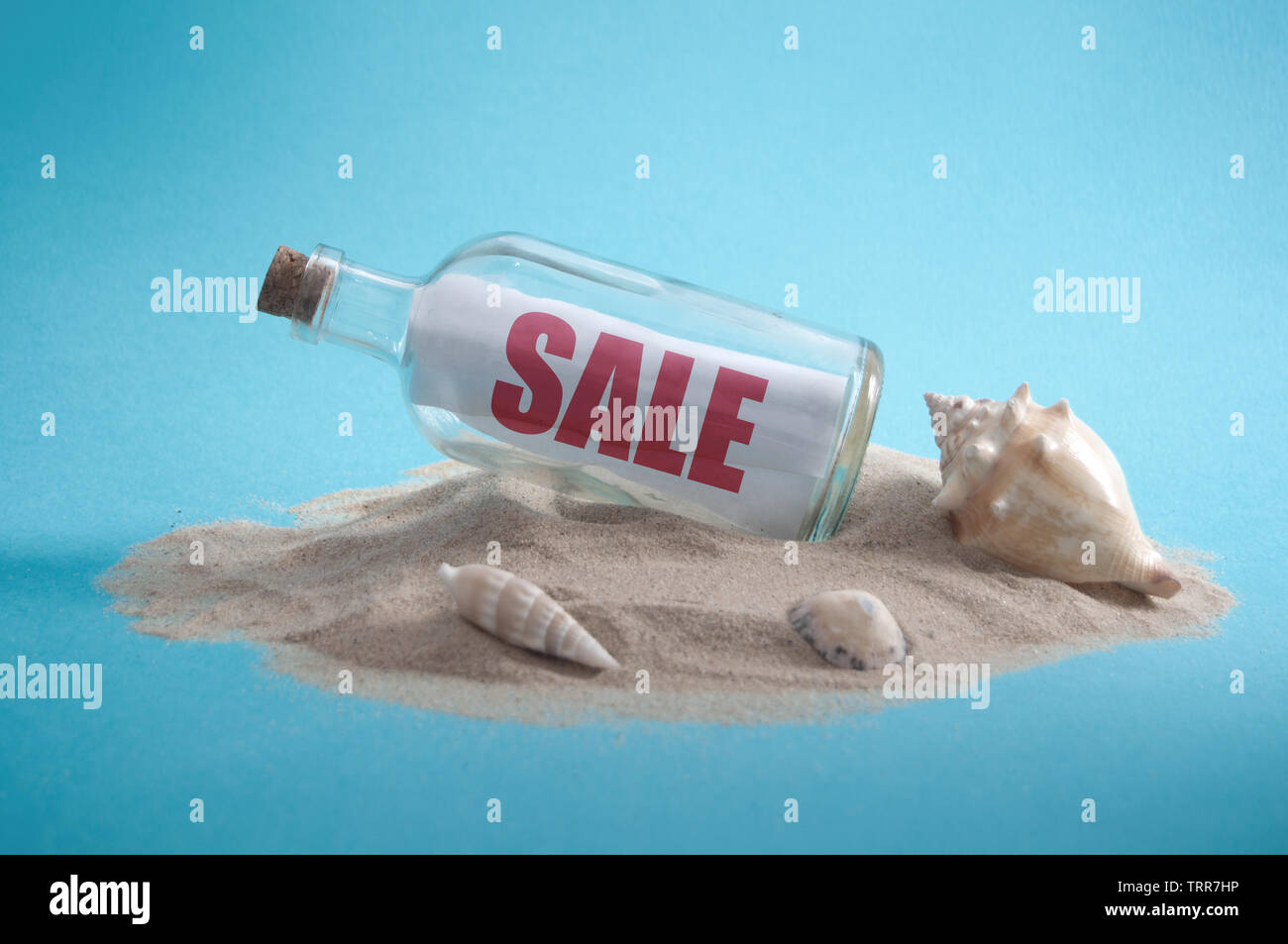 Blue bottle sign on beach hi-res stock photography and images - Alamy