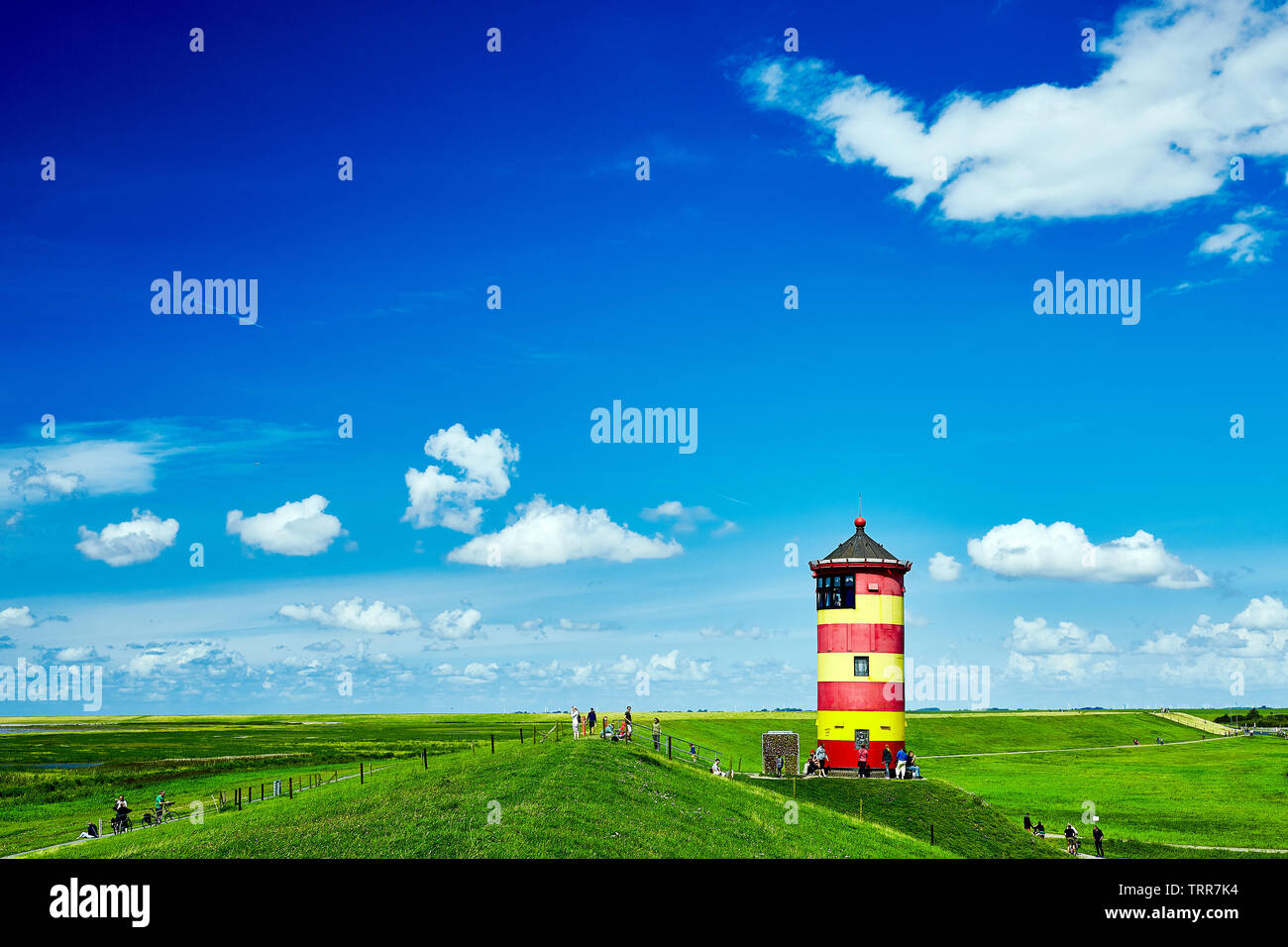 Lighthouse in Pilsum Stock Photo - Alamy