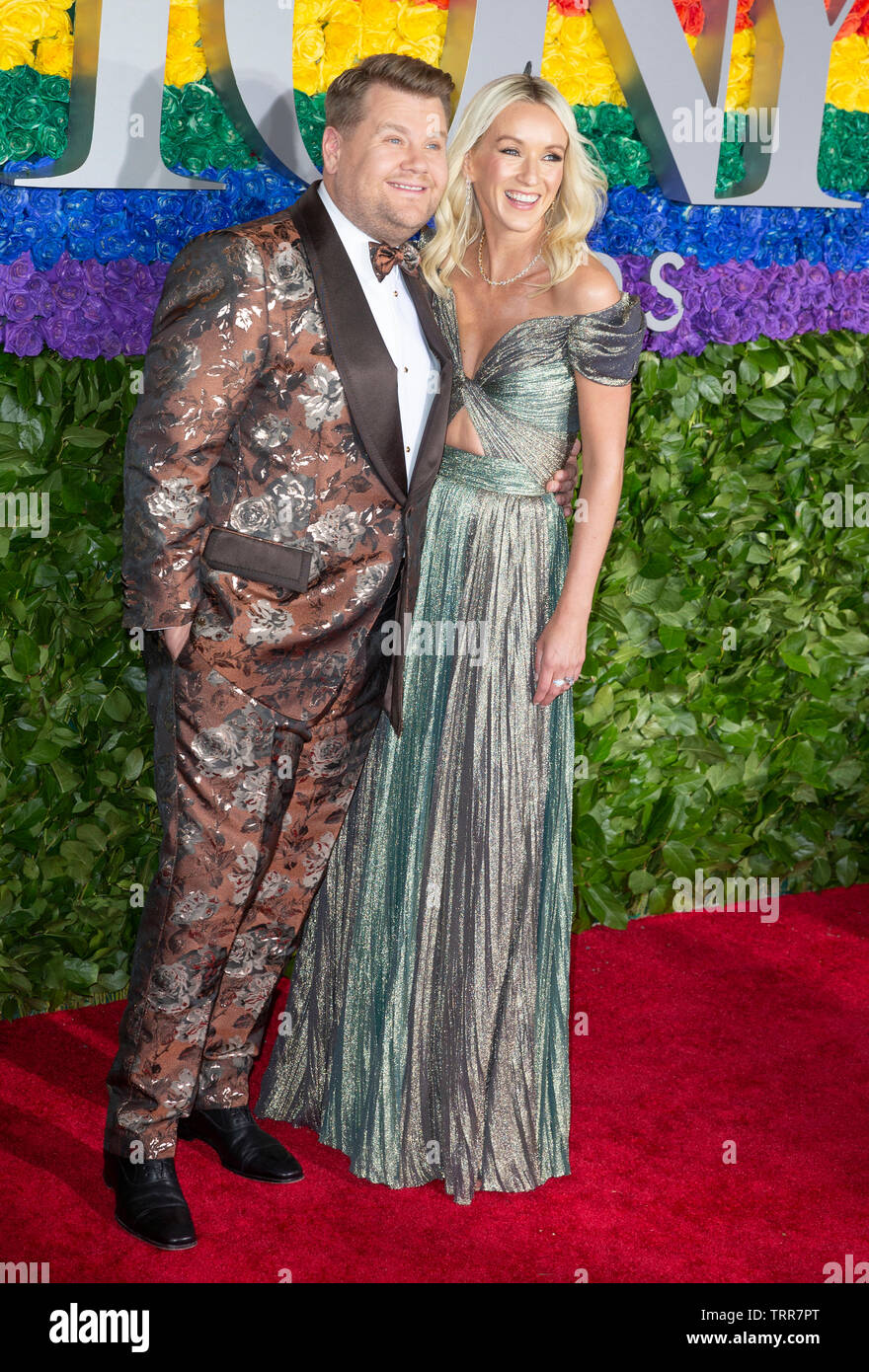 New York, NY - June 9, 2019: James Corden and Julia Carey attend the ...
