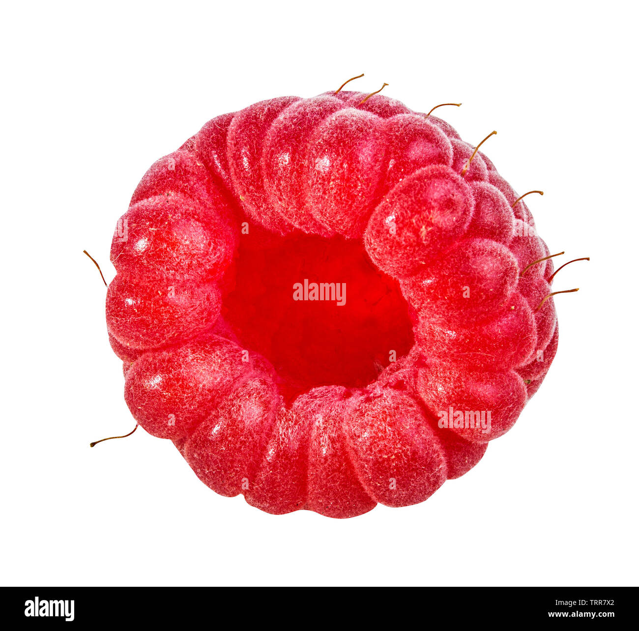 Raspberry isolated on white background Stock Photo - Alamy