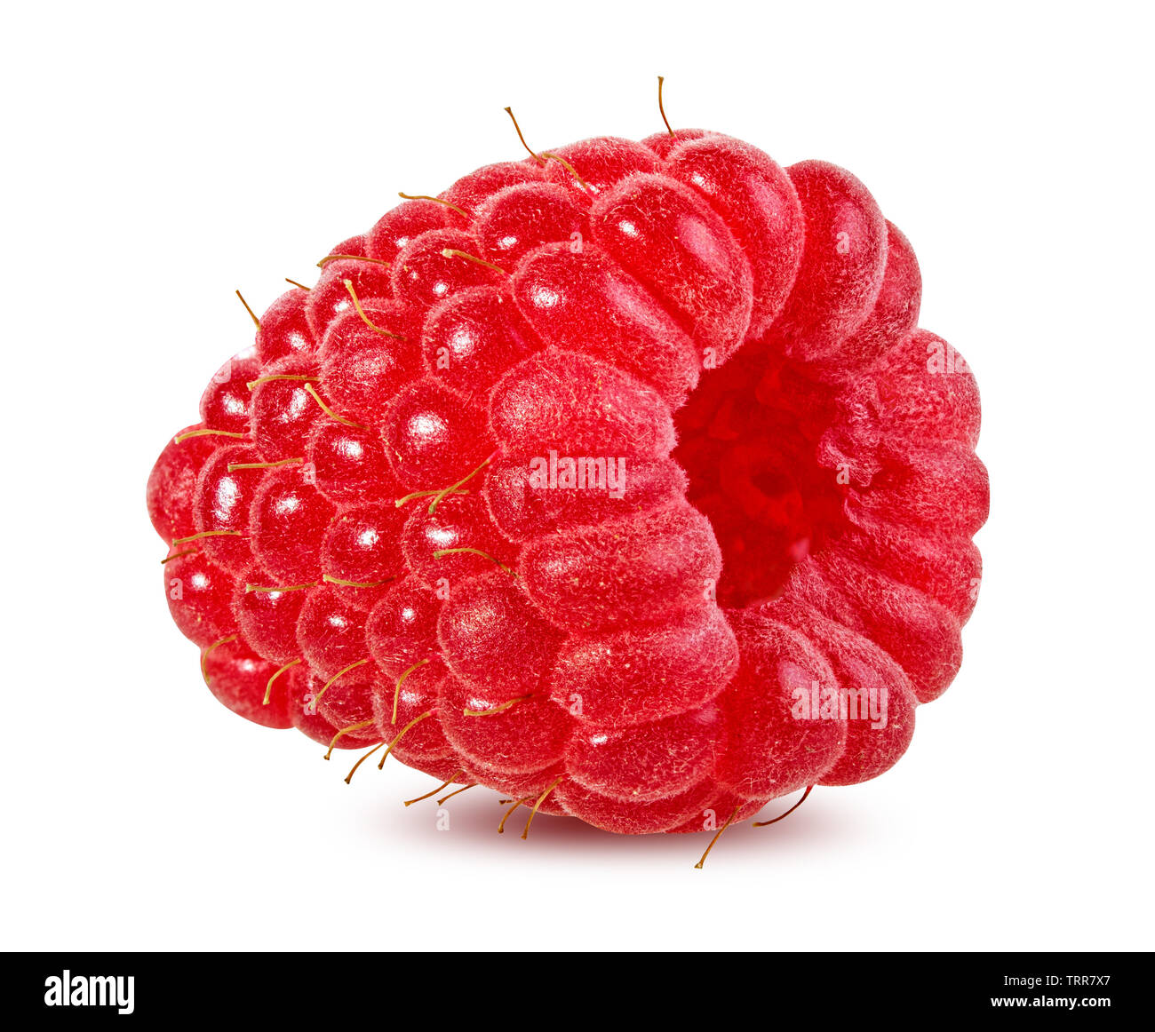 Raspberry isolated on white background Stock Photo - Alamy