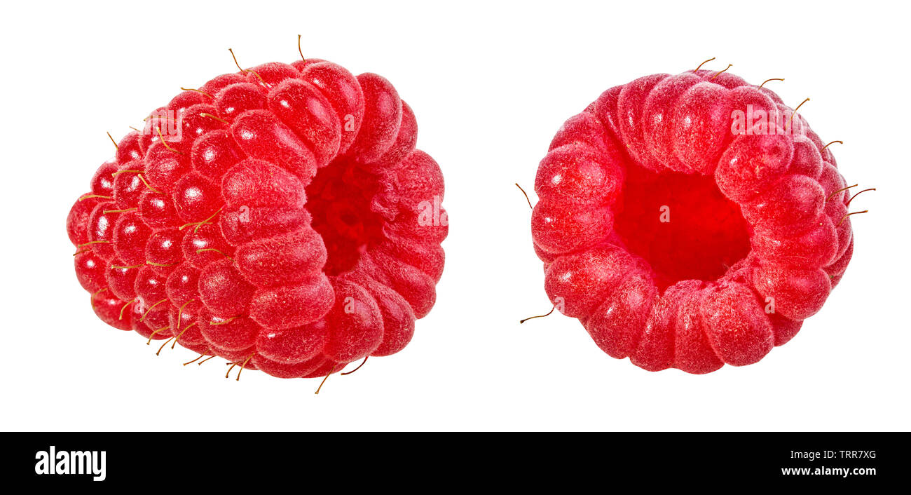 Raspberry isolated on white background Stock Photo - Alamy