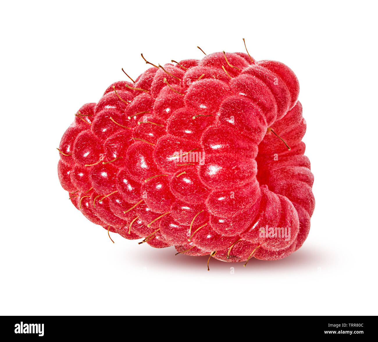 Raspberry isolated on white background Stock Photo - Alamy