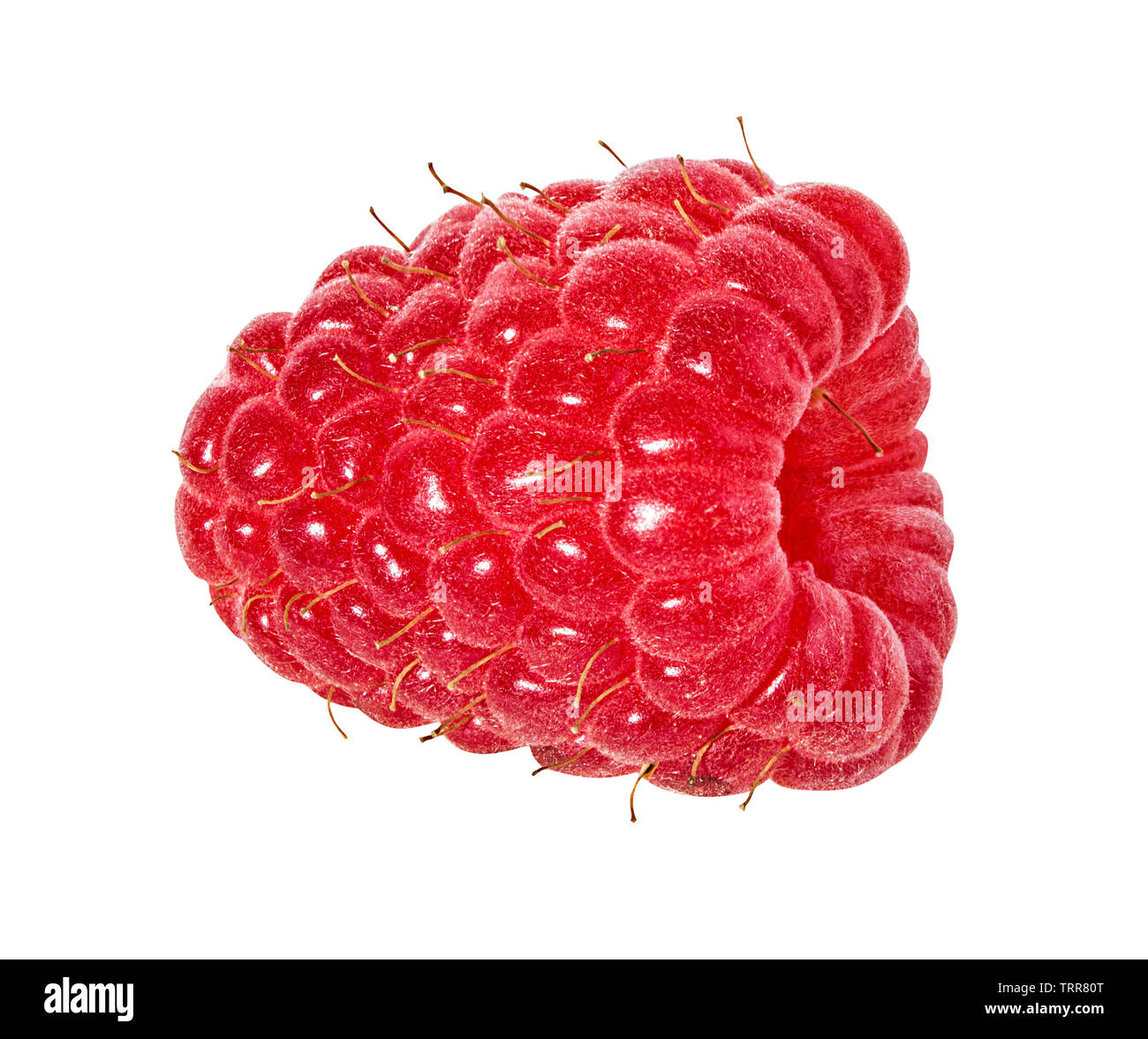 Raspberry isolated on white background Stock Photo - Alamy