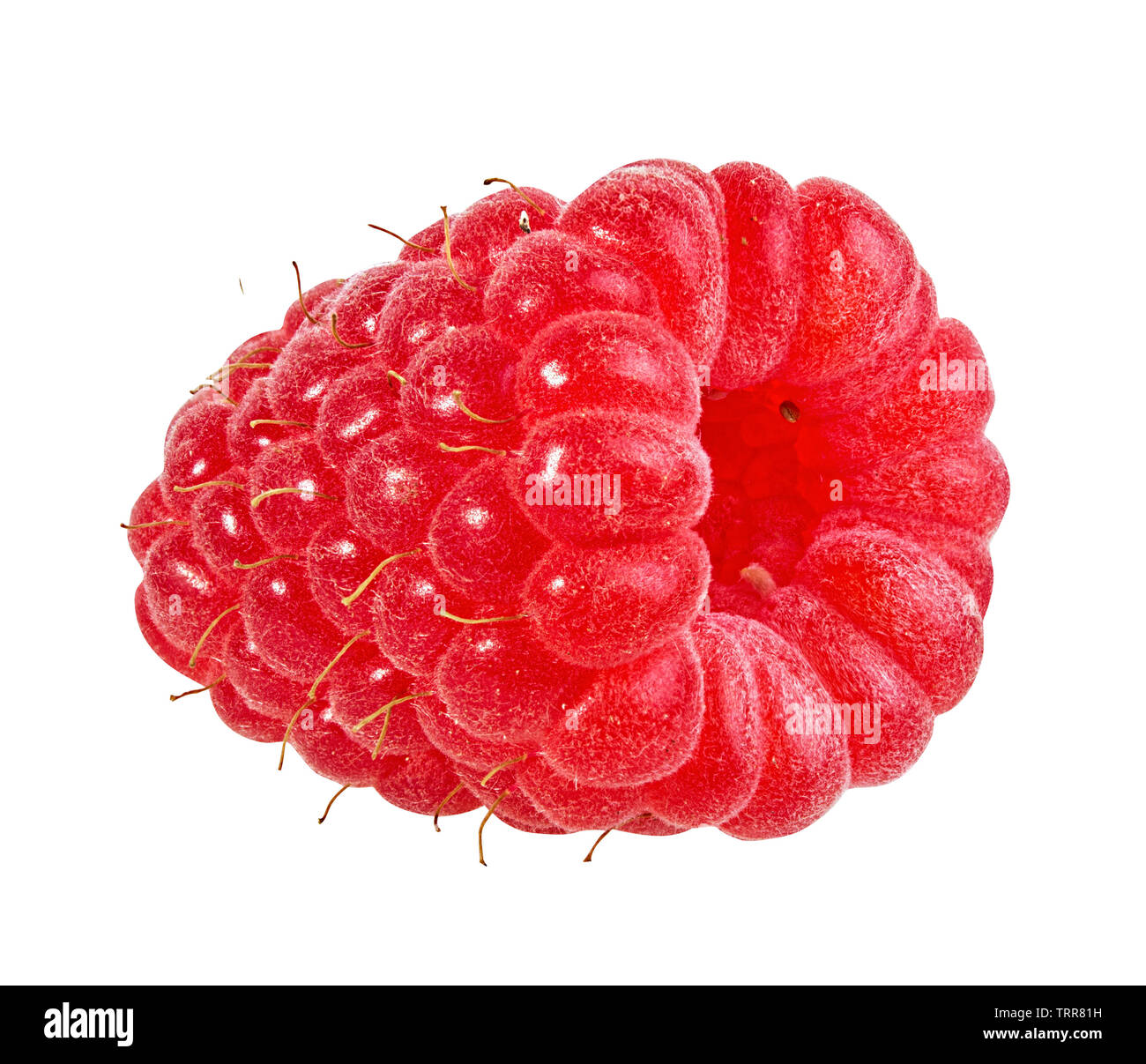 Raspberry isolated on white background Stock Photo - Alamy