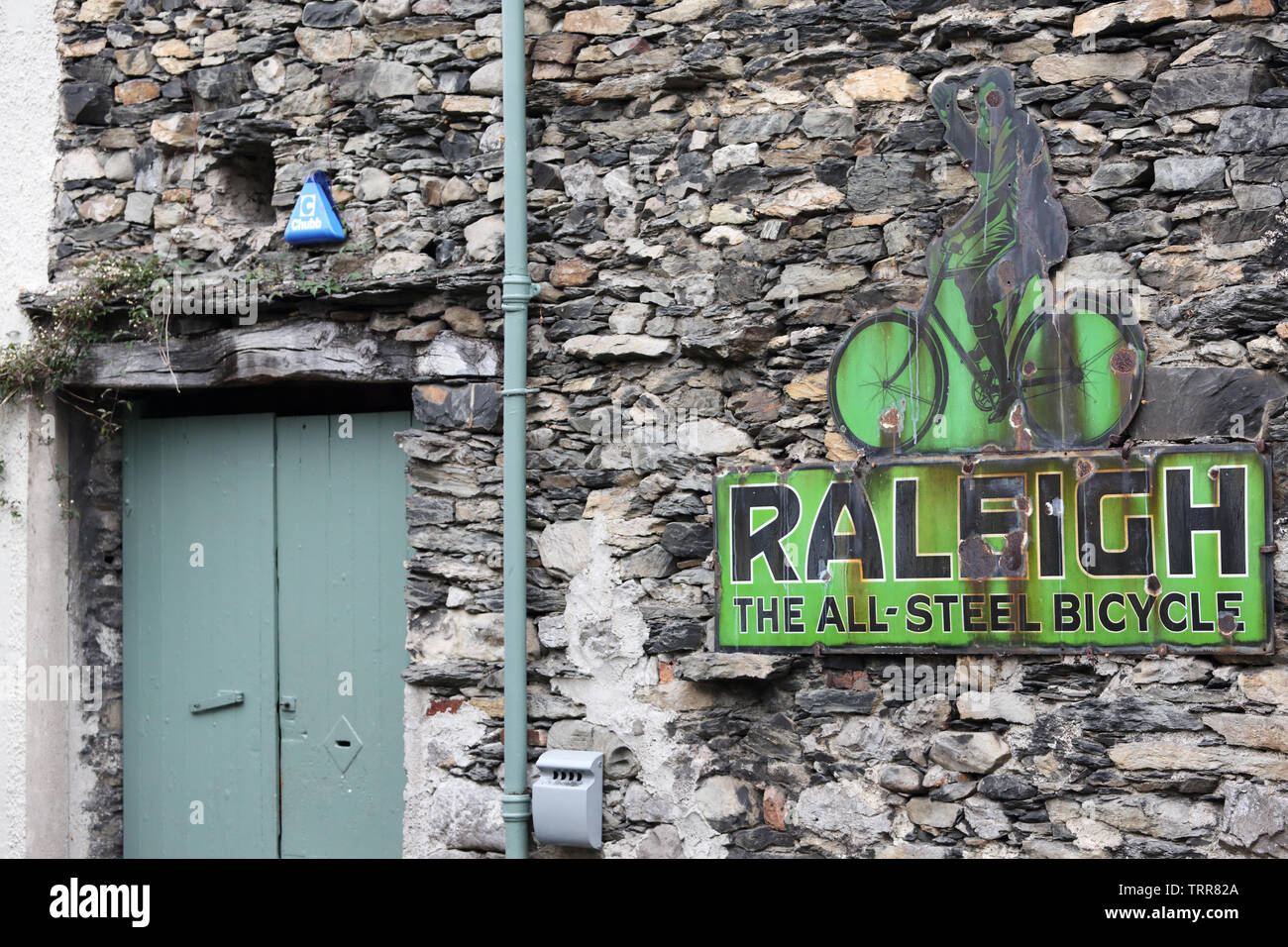 Raleigh cycle sign Stock Photo - Alamy