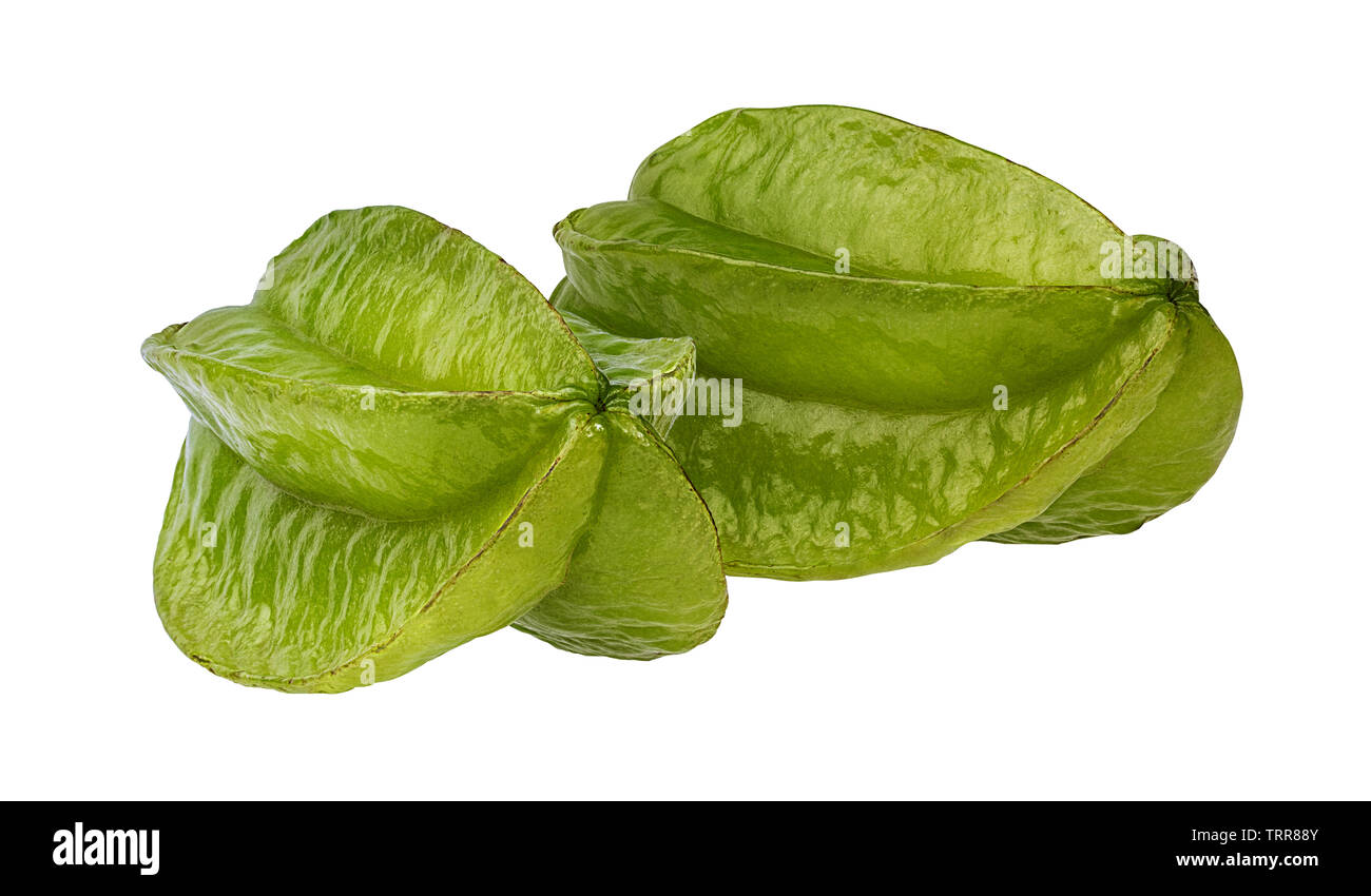 Carambole on white background Stock Photo - Alamy