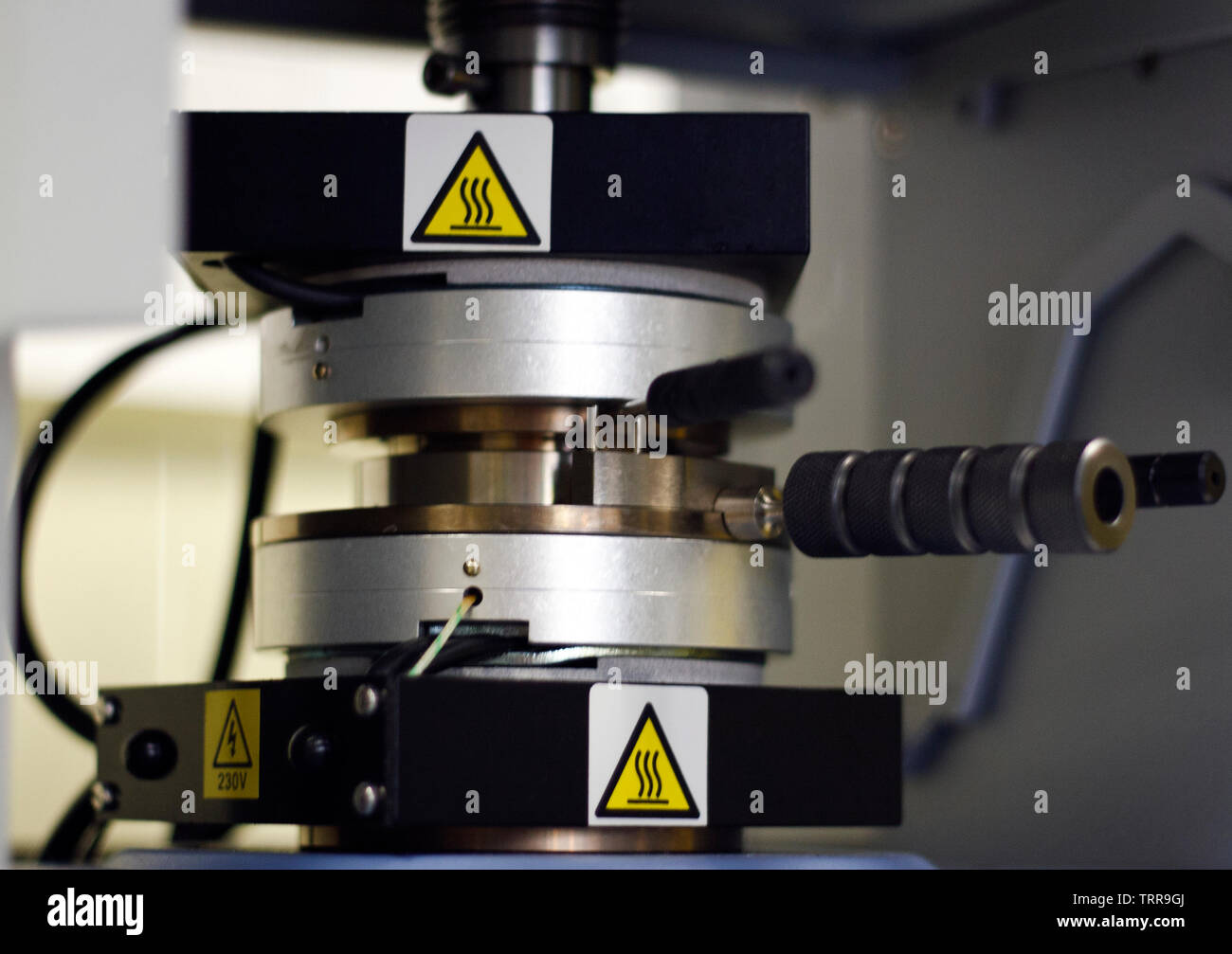 Laboratory hot press detail Stock Photo - Alamy