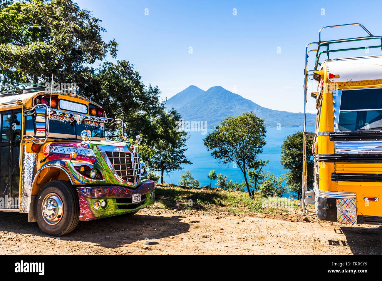 The colorful buses of guatemala hi-res stock photography and images - Alamy