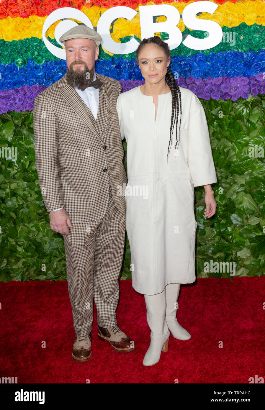 New York, NY - June 9, 2019: Gaylen Hamilton and Amber Gray attend the ...