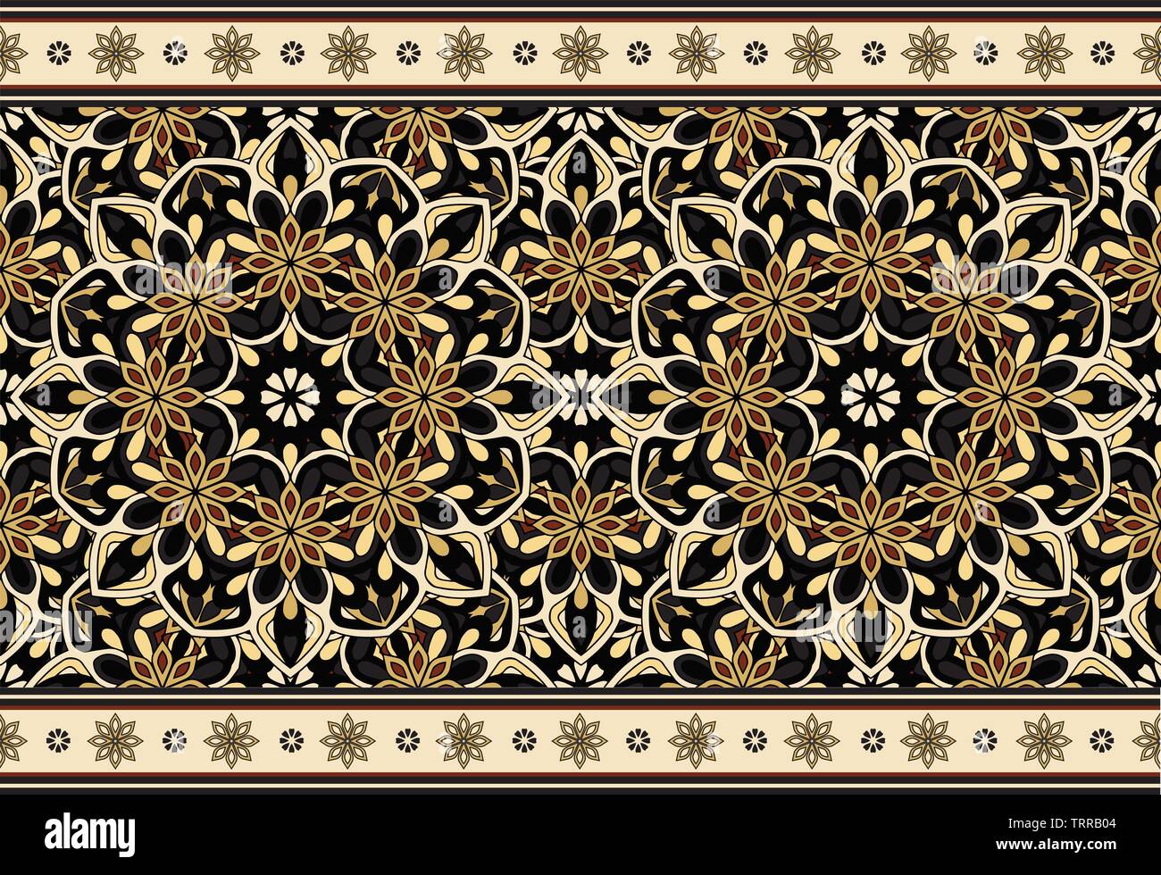 Seamless repeating pattern for border design Stock Photo - Alamy