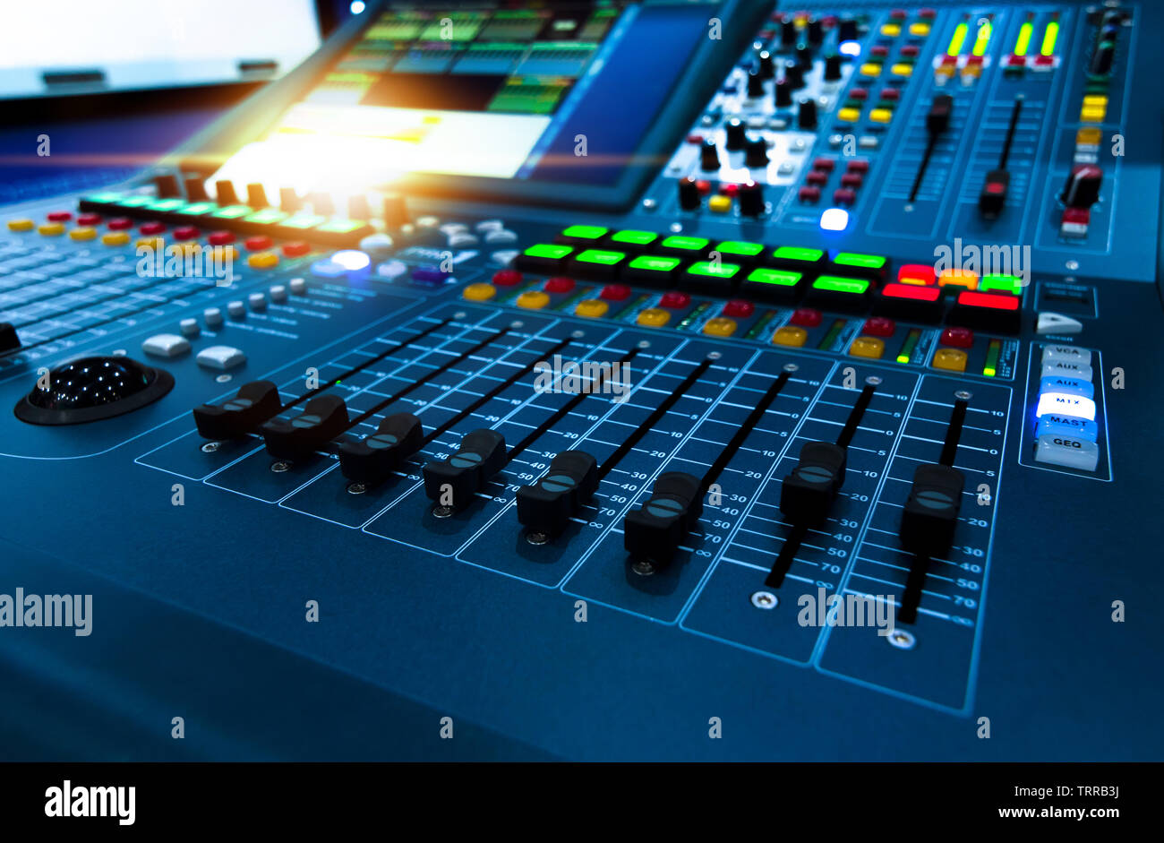 Sound control board operator hi-res stock photography and images - Alamy