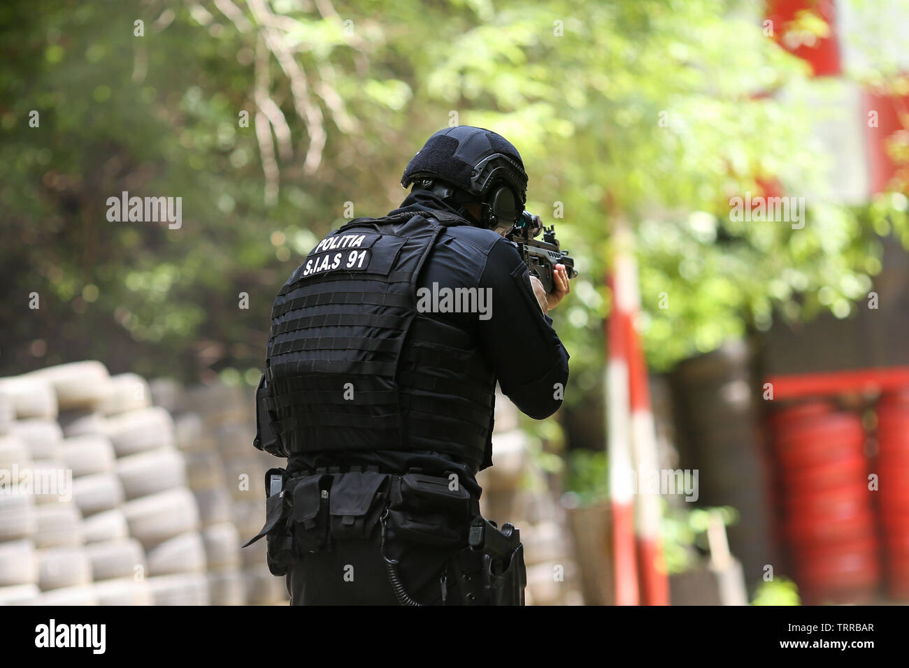 Bucharest, Romania - June 10, 2019: a Romanian SIAS (equivalent of SWAT ...