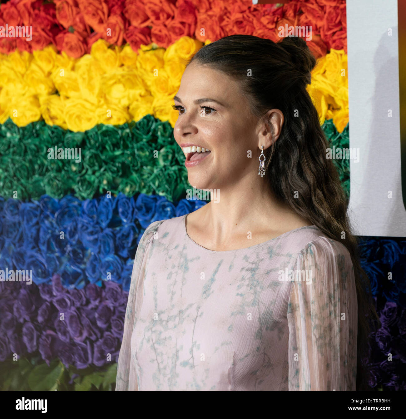 New York, NY - June 9, 2019: Sutton Foster attends the 73rd annual Tony ...