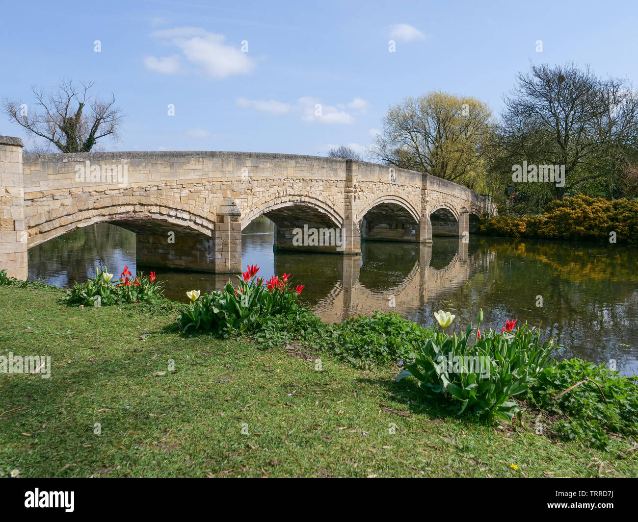 Bridge at Abbey Park Leicester Stock Photo - Alamy