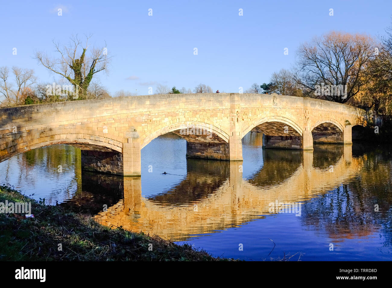 Bridge at Abbey Park Leicester Stock Photo - Alamy