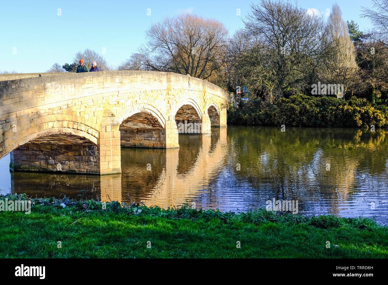 Bridge at Abbey Park Leicester Stock Photo - Alamy