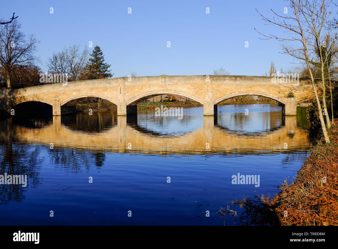 Bridge at Abbey Park Leicester Stock Photo - Alamy