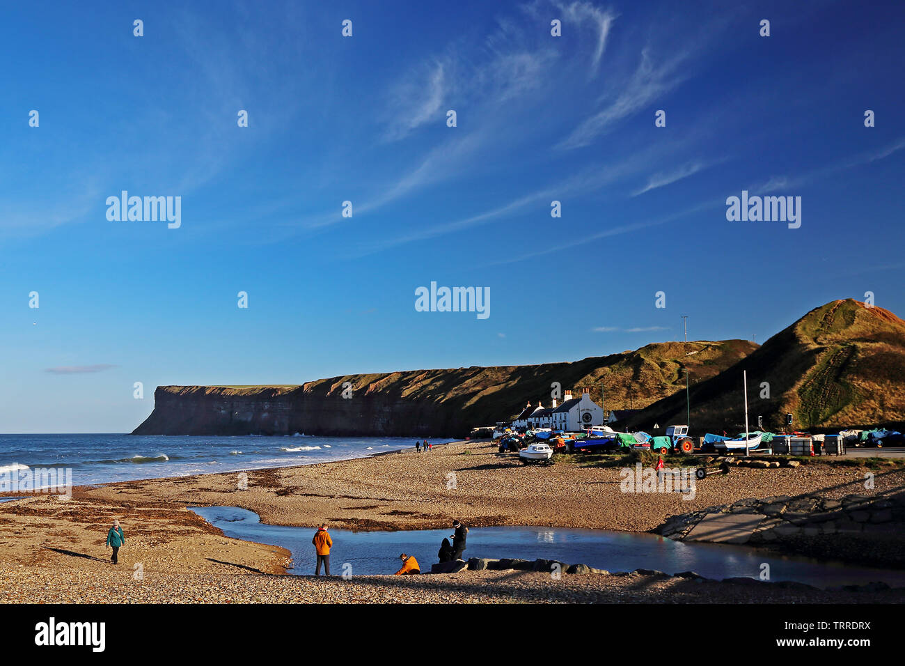 Fishing boat saltburn hi-res stock photography and images - Alamy
