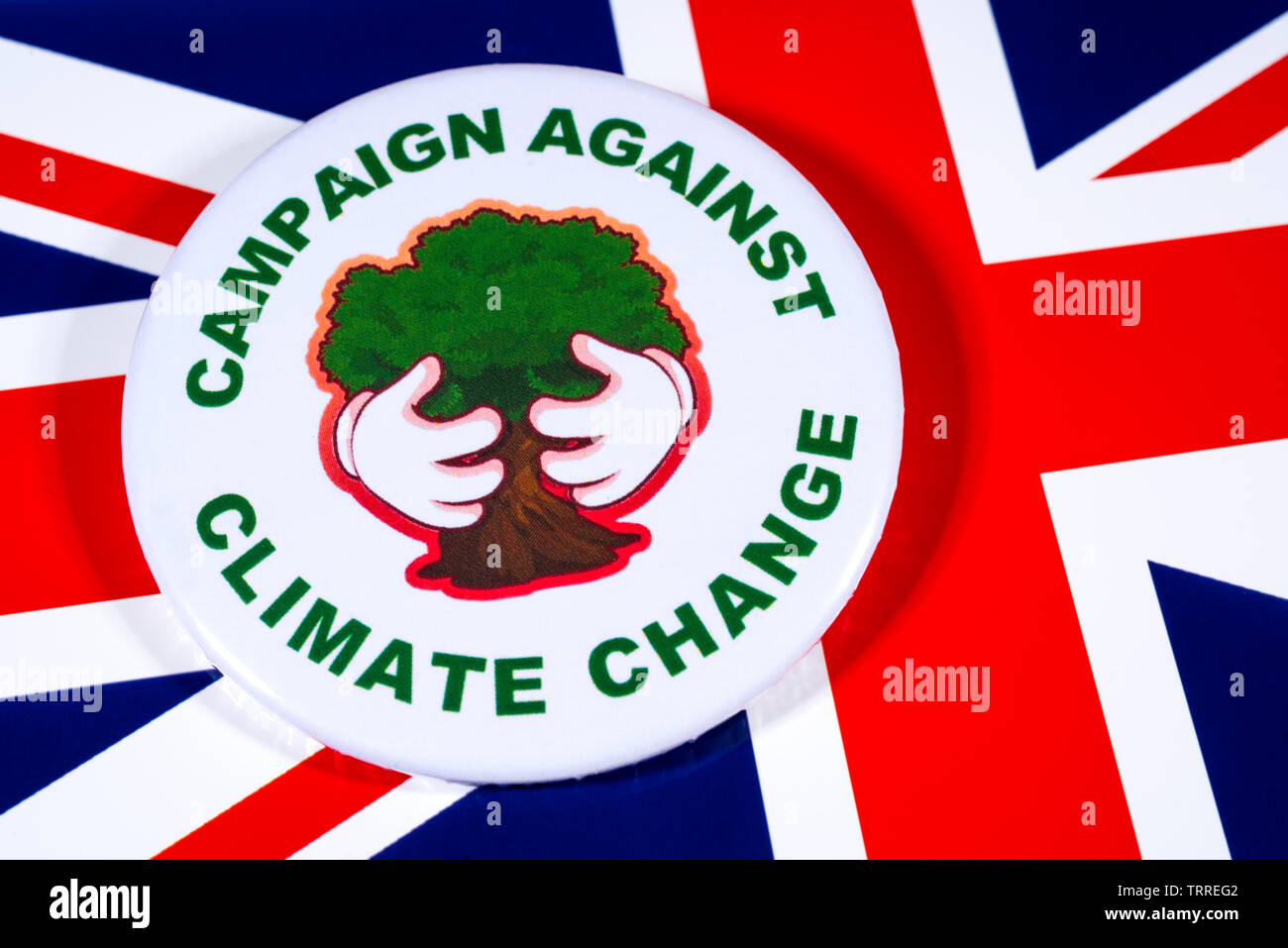 London, UK - May 29th 2019: Campaign Against Climate Change symbol ...