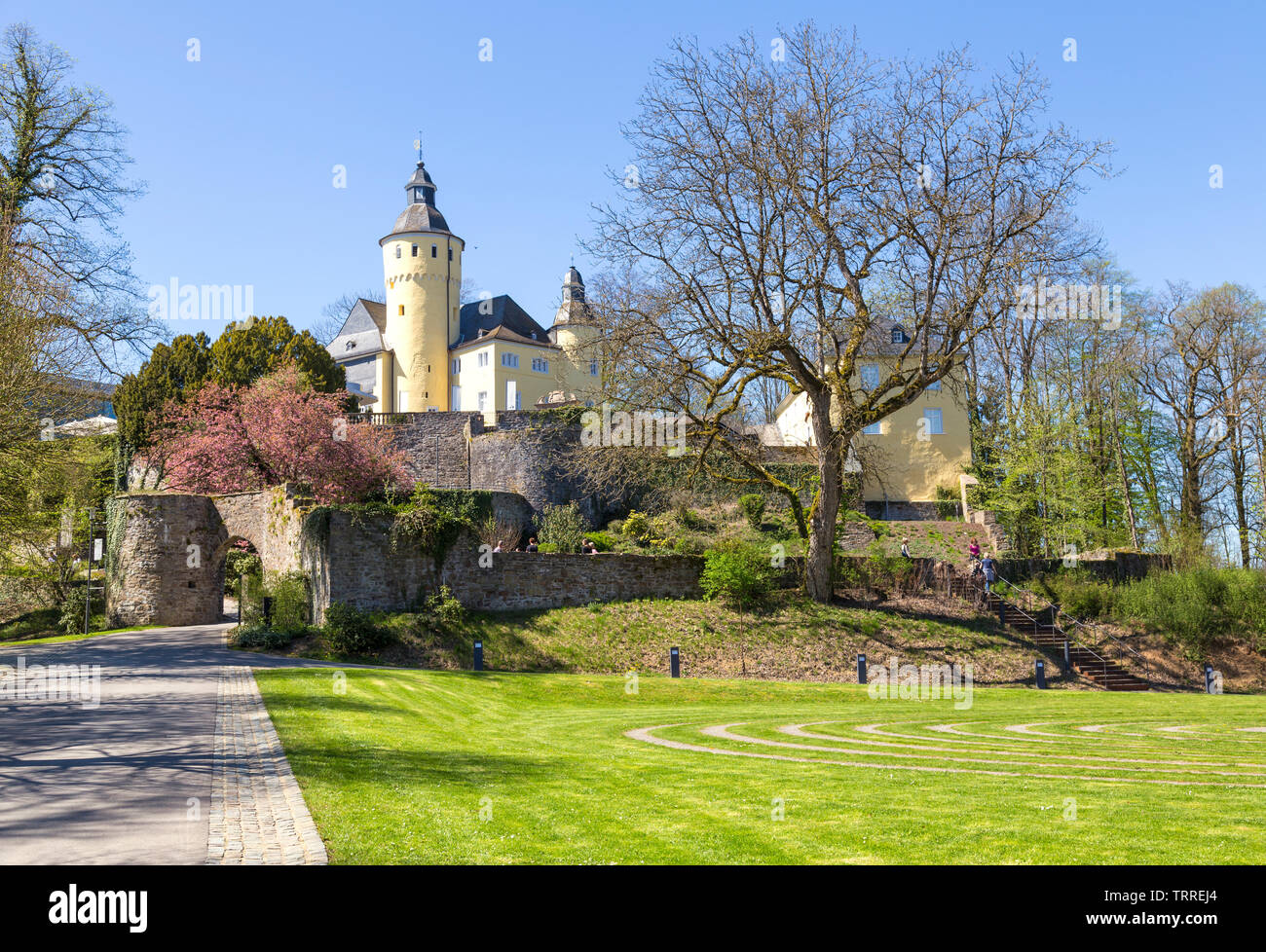 German castle medieval trees hi-res stock photography and images - Alamy