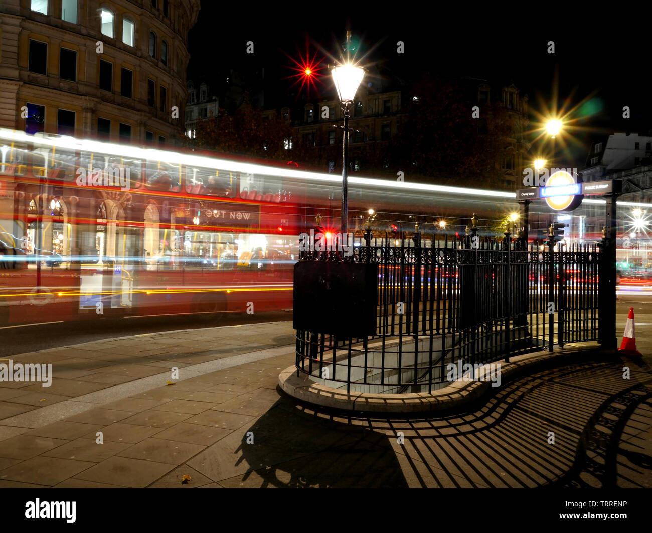 Charing Cross Underground on Trafalgar Square Stock Photo - Alamy