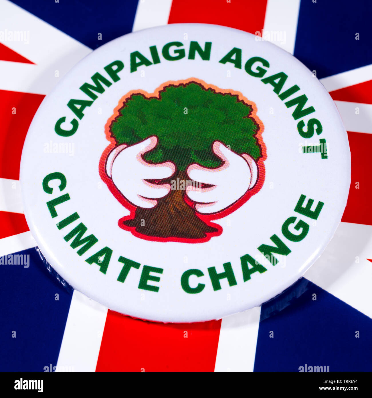 London, UK - May 29th 2019: Campaign Against Climate Change symbol ...