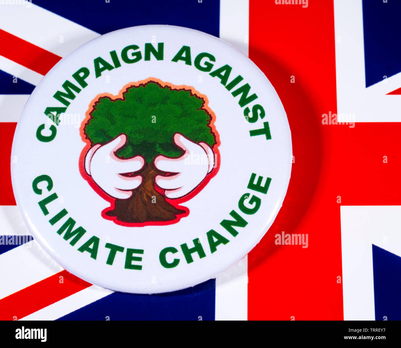 London, UK - May 29th 2019: Campaign Against Climate Change symbol ...