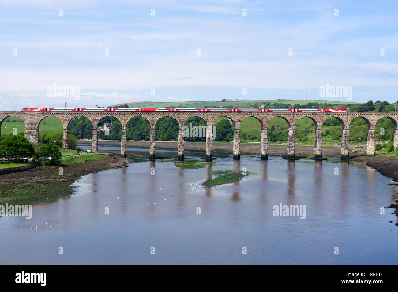 The Royal Border Bridge at Berwick upon Tweed. One of the finest ...