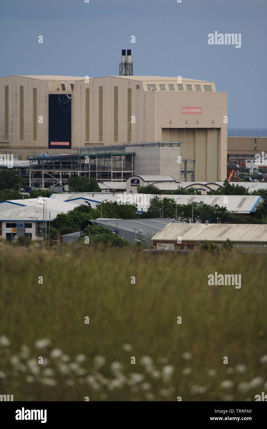 Barrow In Furness, Cumbria,UK. 11th June 2019. UK Weather. Rain and ...