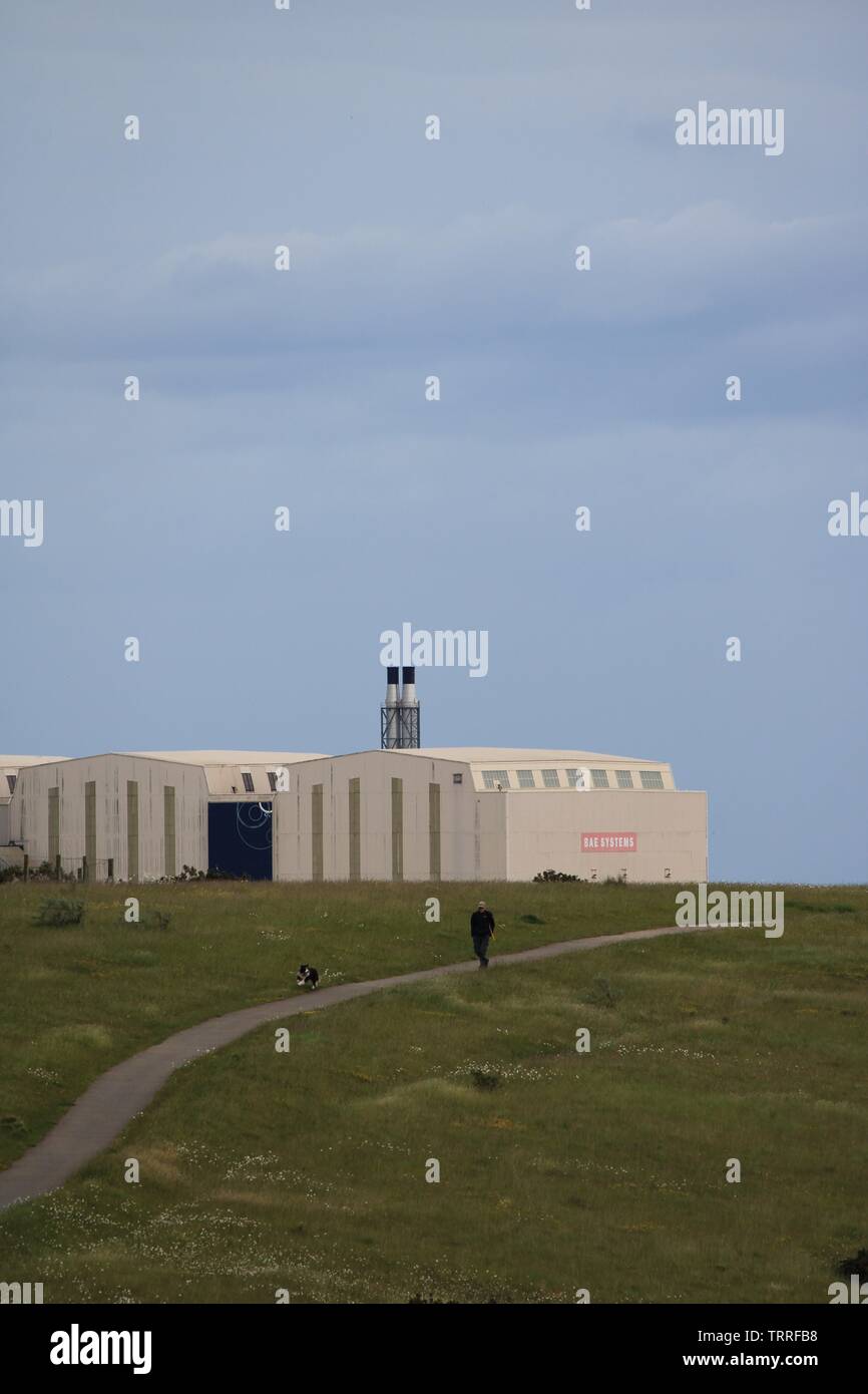 Barrow In Furness, Cumbria,UK. 11th June 2019. UK Weather. Rain and ...