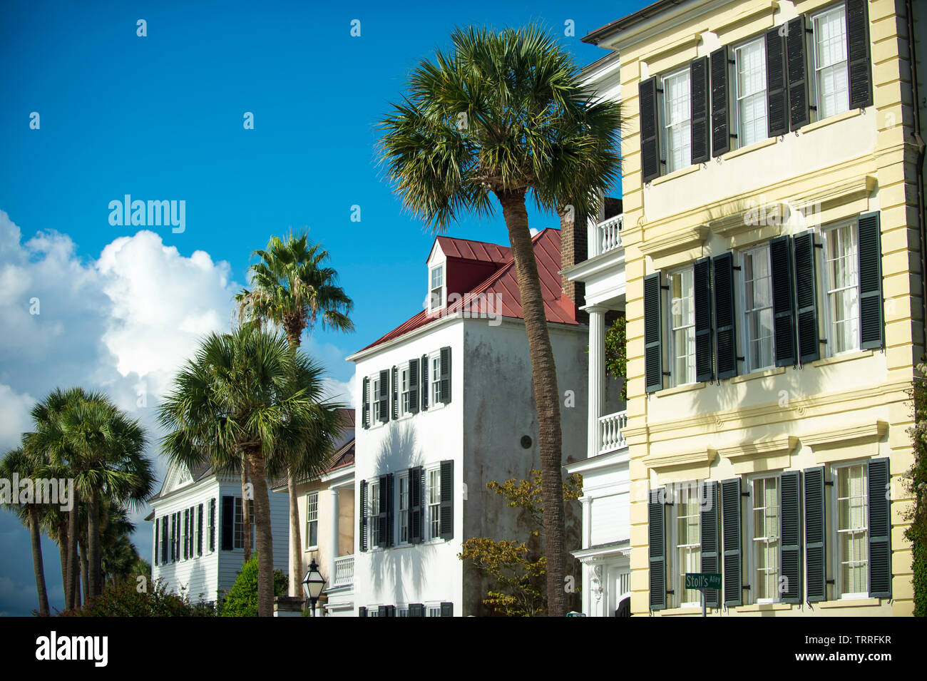Brightly colored colonial architecture in the historical heart of ...