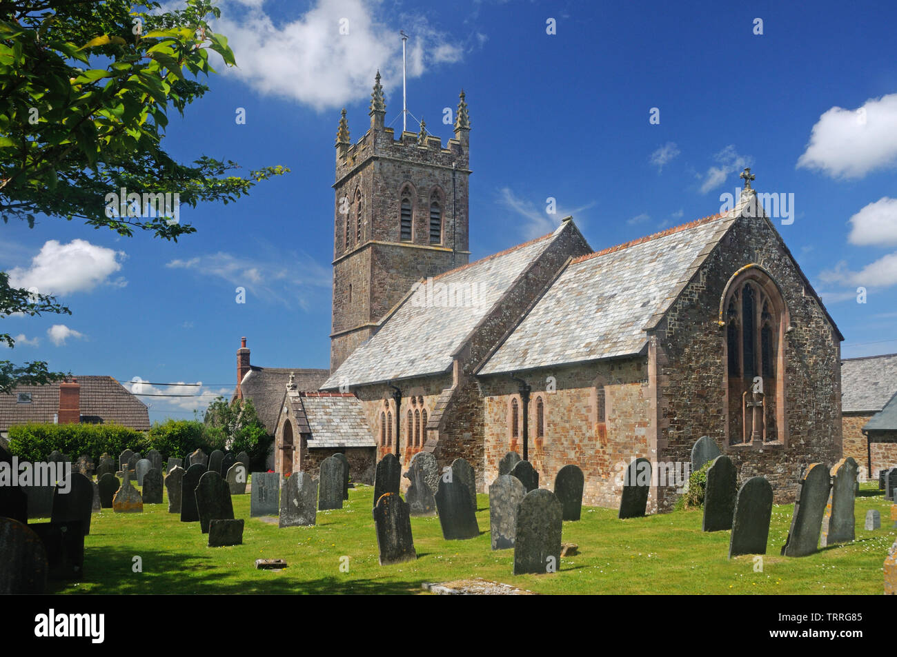 The Church of St. Lawrence, in Sheepwash, Devon, England Stock Photo ...