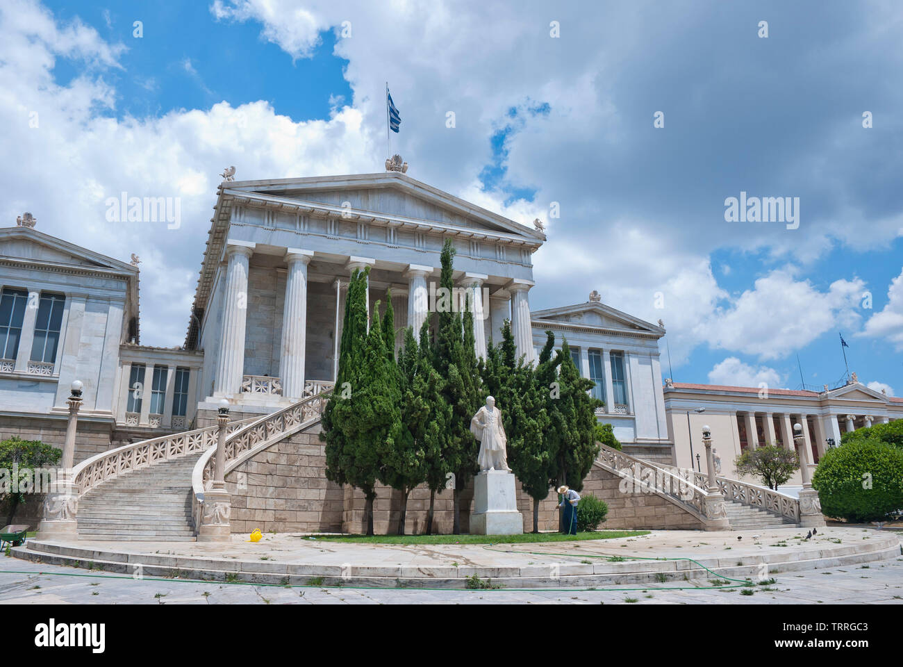 Athens, Greece / June 2019: The National Library of Athens Stock Photo ...