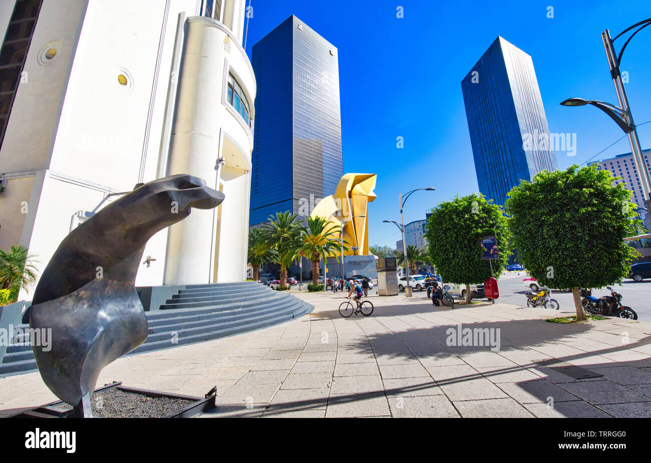 Mexico City, Mexico-10 December, 2018: Landmark El Caballito Monument ...