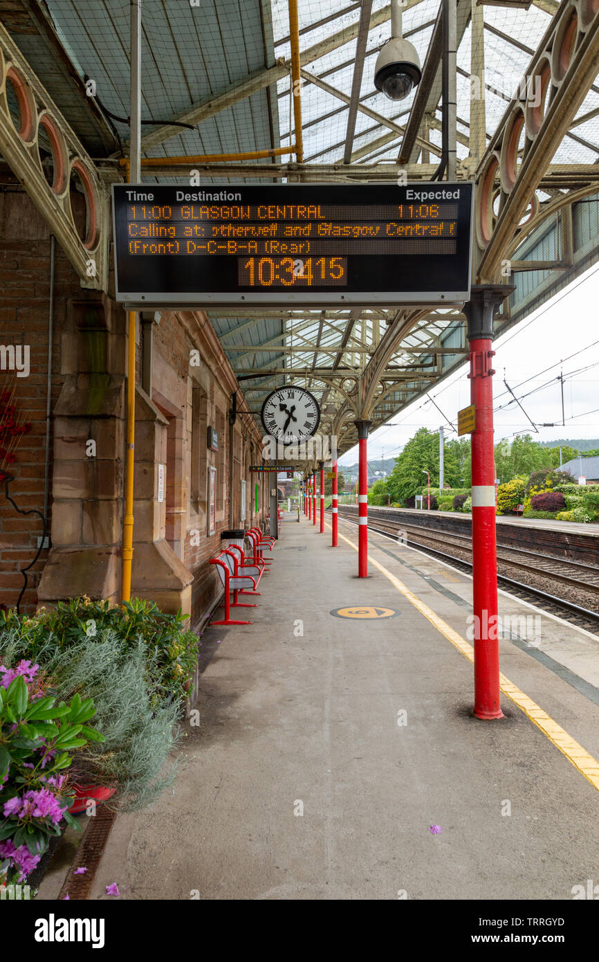 Platform on Penrith Railway Station, Penrith, Cumbria UK Stock Photo ...
