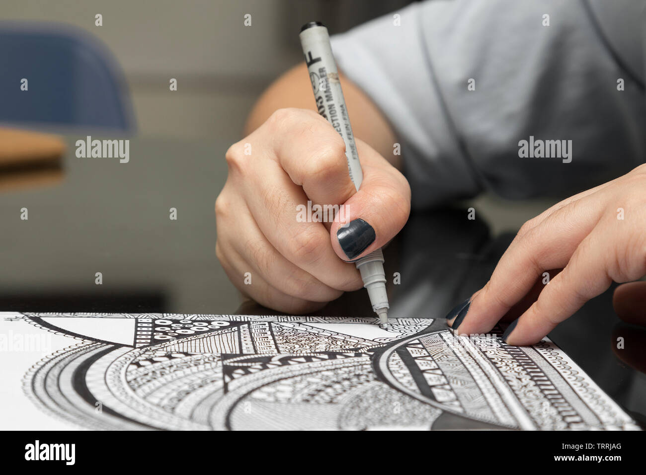 Hand draw coloring hi-res stock photography and images - Alamy