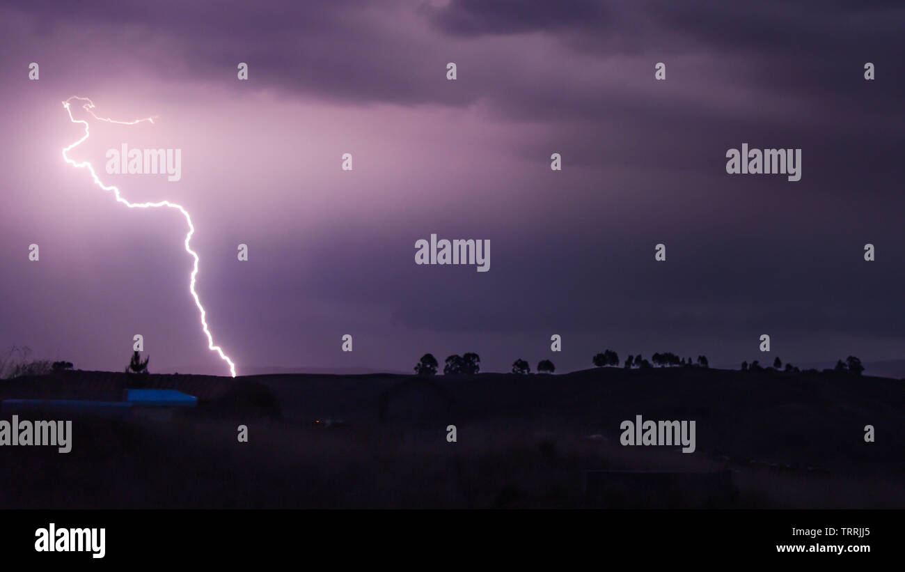 Tropical storms with lightening hi-res stock photography and images - Alamy