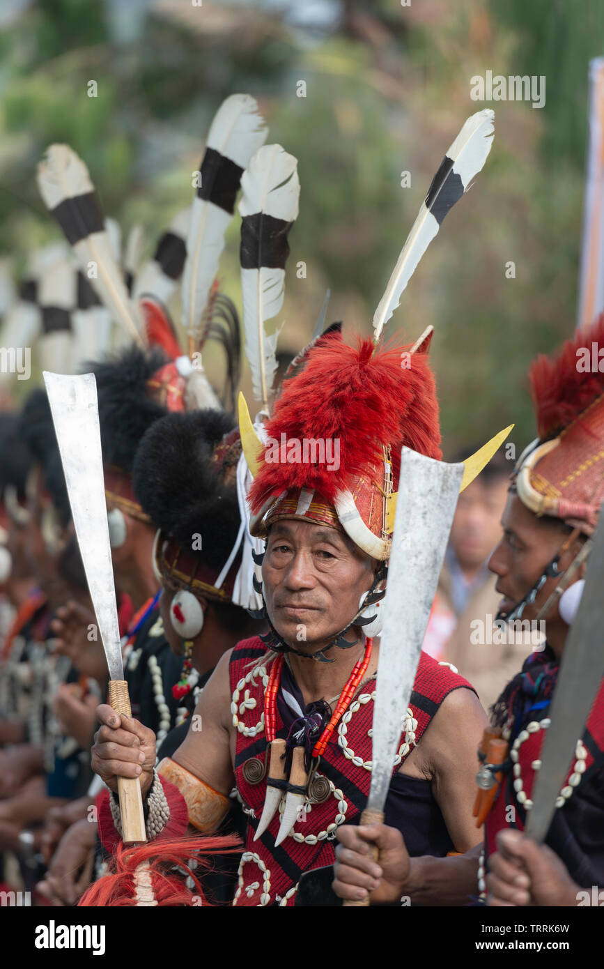 Traditional naga weapon hi-res stock photography and images - Alamy