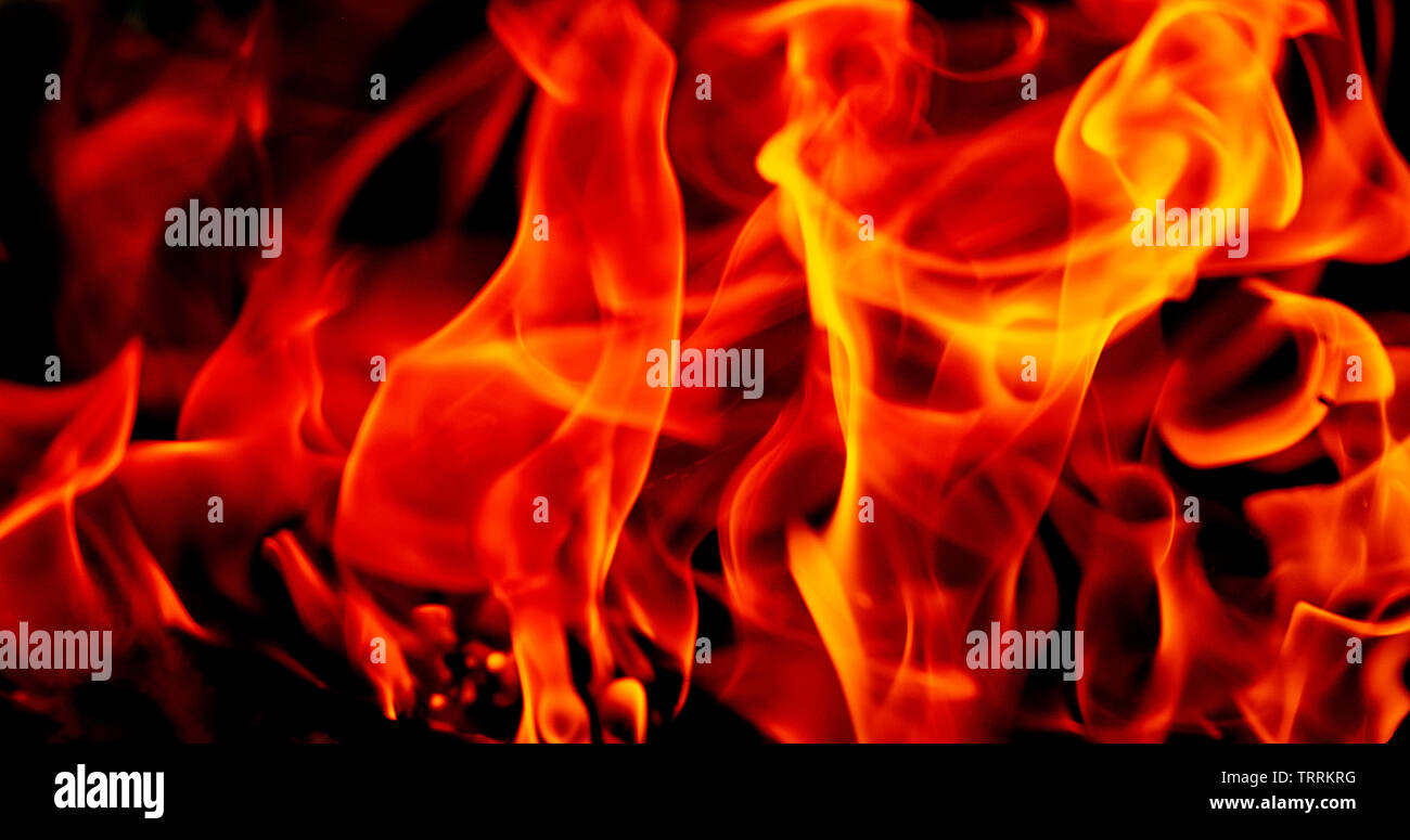 on fire flame Stock Photo - Alamy