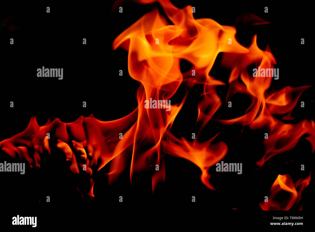 on fire flame Stock Photo - Alamy